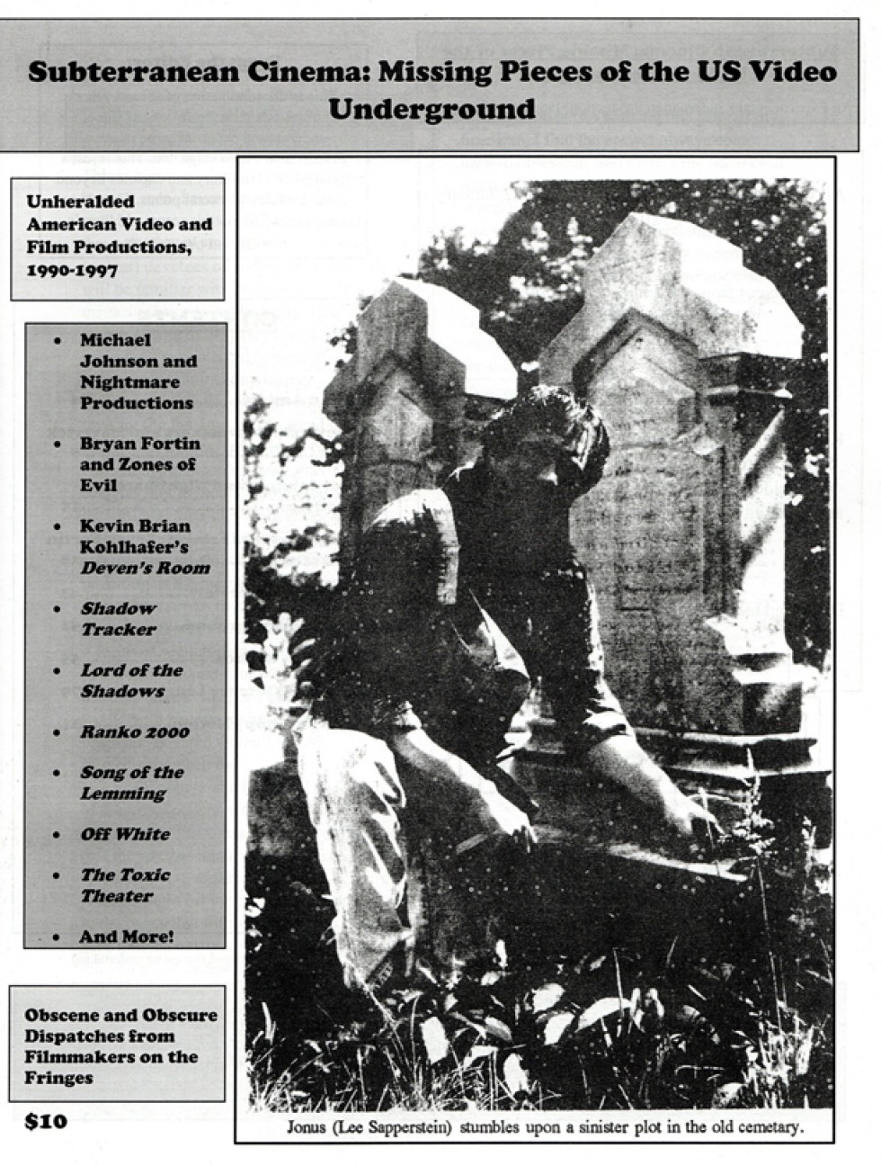 Subterranean Cinema: The Missing Pieces of the US Video Underground ...